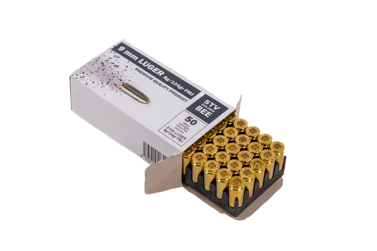 STV 9mm 124gr Brass FMJ 1000 Round Case - Ammo Trucks